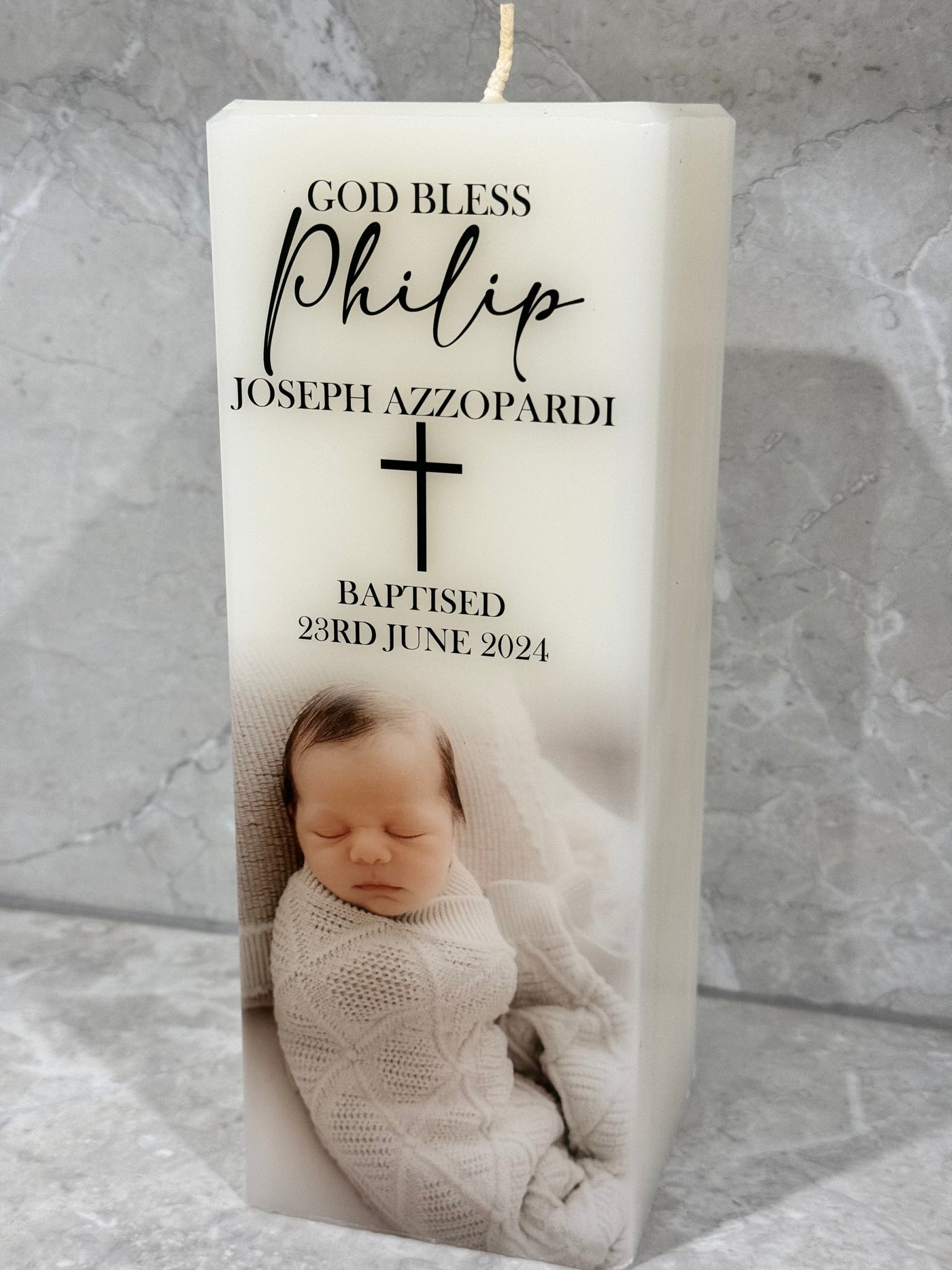 Baptism Candle (IF OUT OF STOCK PLEASE SEND US A MESSAGE) – Magic Signworx