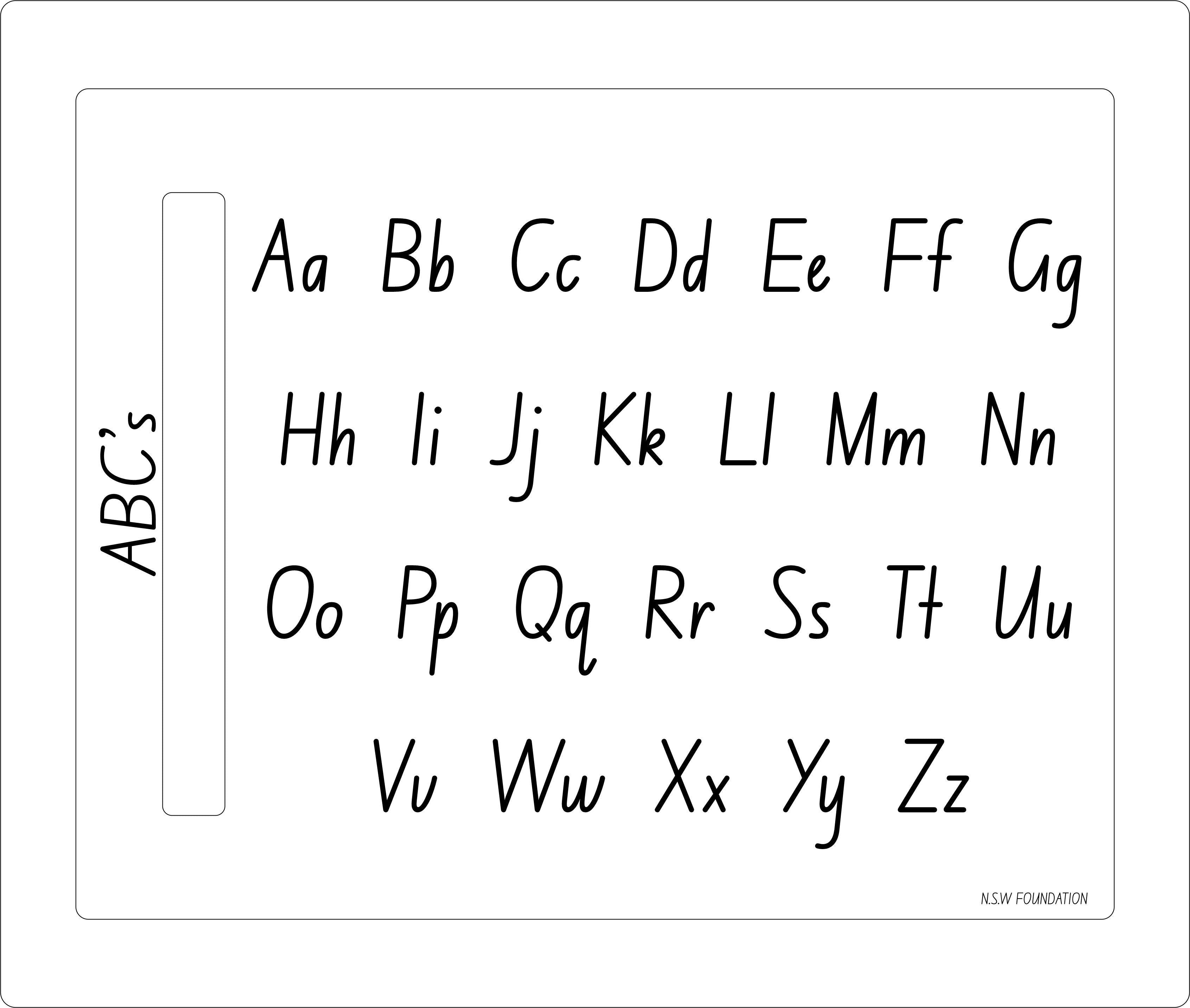 ABC's Trace & Erase Board | Magic Signworx